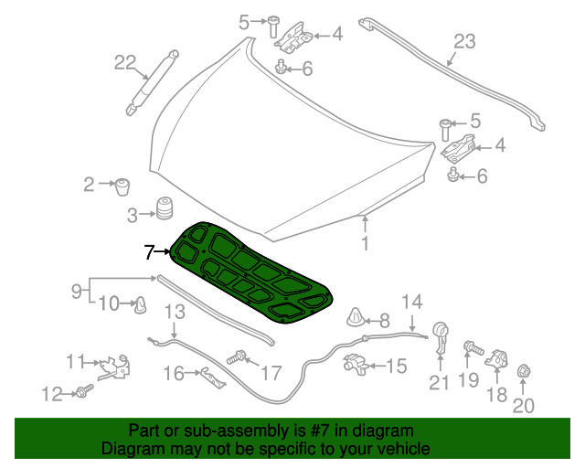 81125-C5000 - Insulator 2016-2018 Kia Sorento | Kia.Parts Store