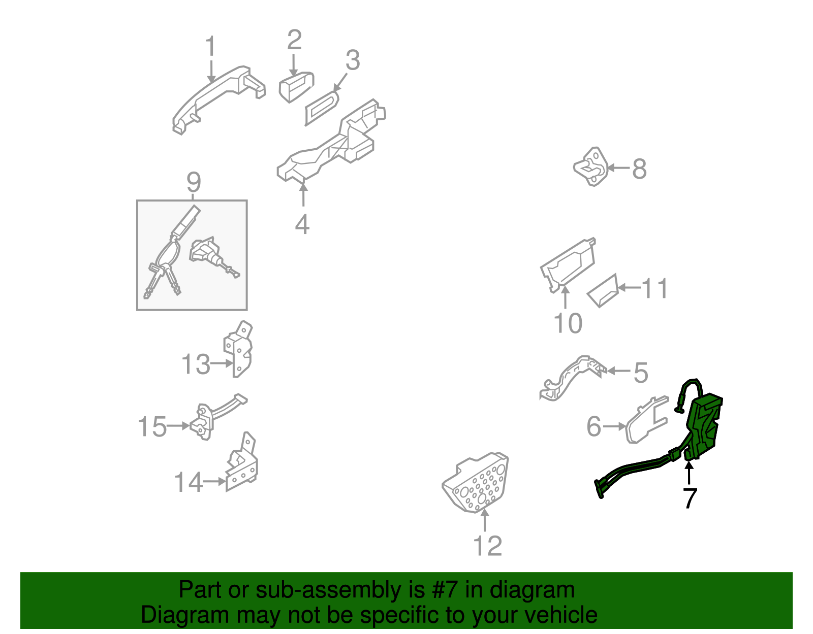 2011-2015 Kia Sorento Lock Actuator 81310-2P000 | Retail Performance ...