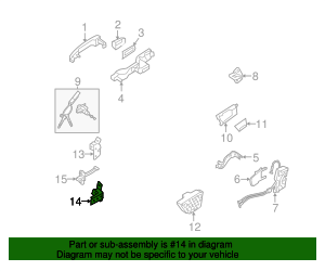 79320-2B020 - Upper Hinge 2009-2015 Kia | Kia.Parts Store
