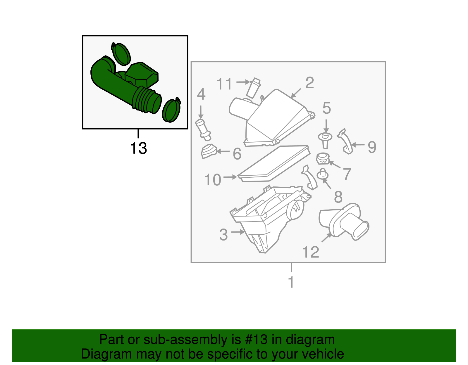 2004-2015 Nissan Duct Assembly 16576-7S00A | Ziegler Nissan of Orland Park