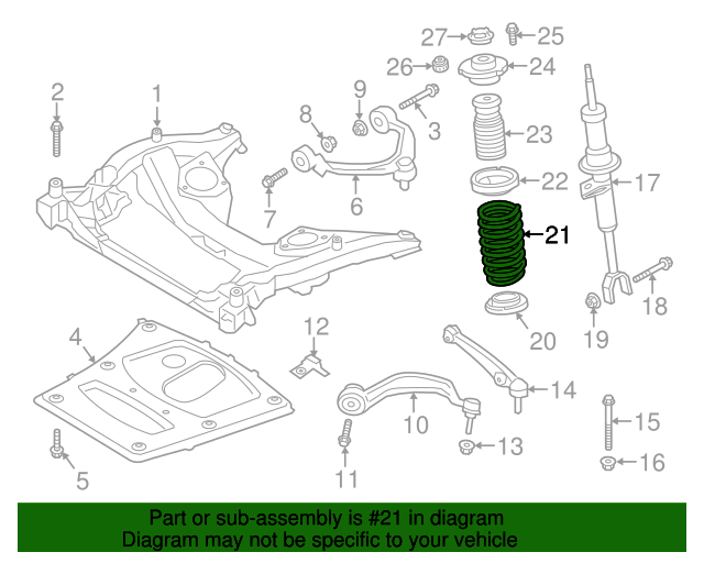 31337846306 - 2013-2016 BMW M5 Coil Spring (31-33-7-846-306) | BMW of ...