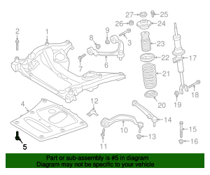 33-32-6-768-354 - Vertical Support Bolt 2009-2019 BMW | Braman BMW ...