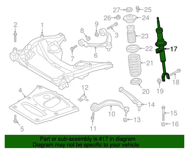 37-11-6-863-119 - Suspension Strut 2014-2016 BMW | AutoNationParts.com