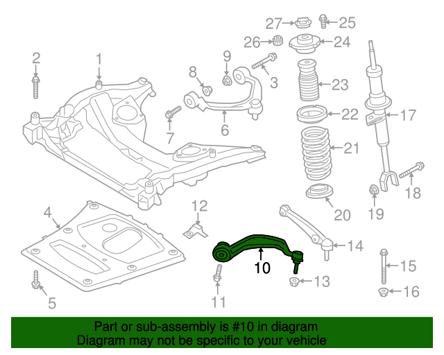 31-12-6-775-972 - Suspension Control Arm 2011-2019 BMW ...