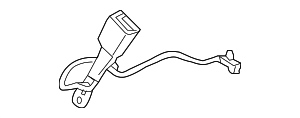 Light Ash Gray Driver Seat Belt Anchor Plate Tensioner Kit 86801963 ...