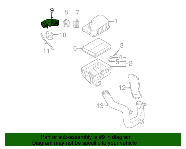 2001-2006 Hyundai Santa Fe Intake Hose 28139-37130 | OEM Parts Online