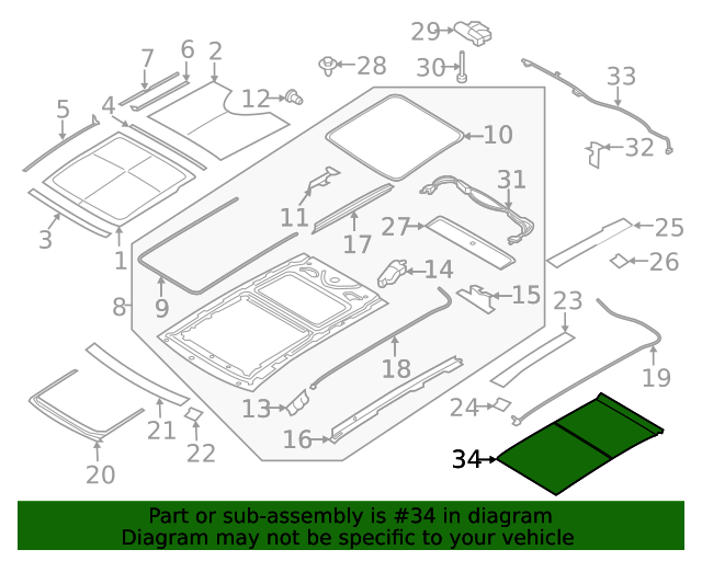 2015-2024 Ford Edge Window Shade Motor FT4Z-58519A02-AB | OEM Parts Online