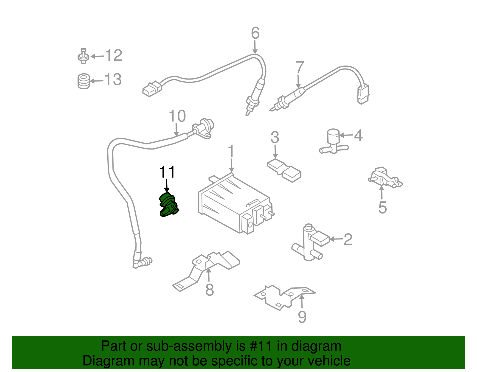 22675-5Y76A - Fuel Injection Pressure Damper - 2002-2007 Nissan ...
