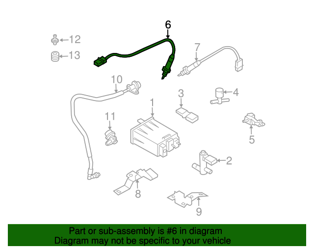 22693-CD700 - Oxygen Sensor 2004-2007 Nissan 350Z | Nissan Parts ...