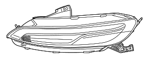2014-2018 Jeep Cherokee Daytime Run Lamp - Driver's Side (LH ...