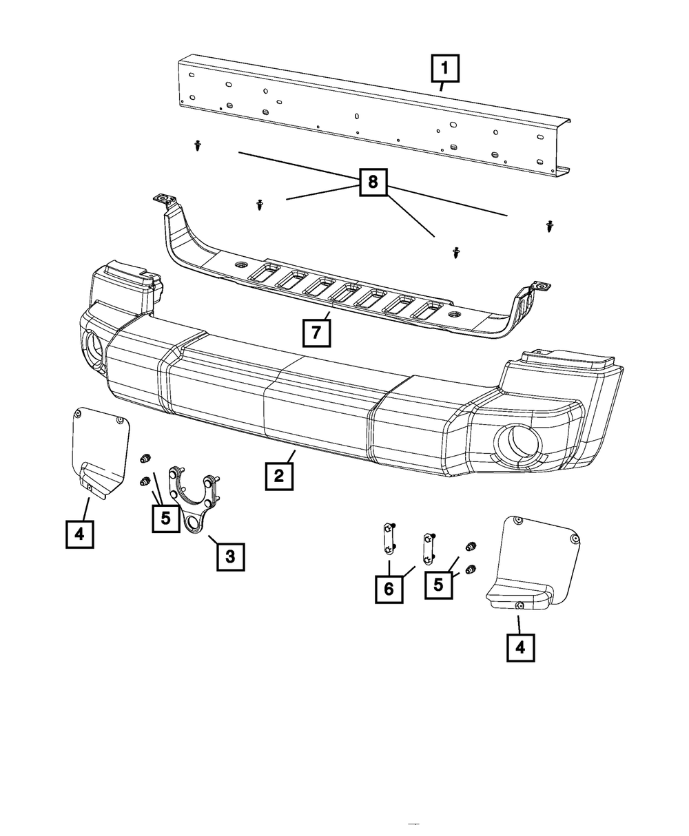 2007-2018 Jeep OEM NEW Mopar 2007 - 2018 Jeep Wrangler Impact Bar ...