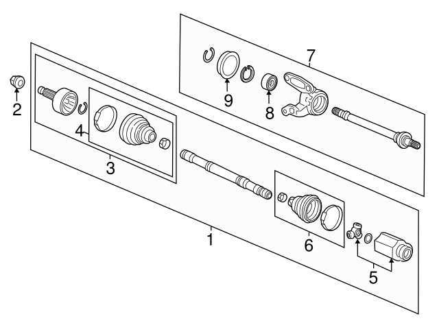 44306-TWA-A01 - Drive Shaft Assembly L - 2018-2020 Honda Accord ...