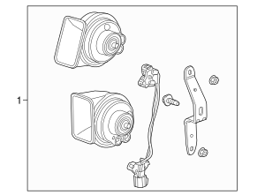 2014-2020 GM Horn 84566359 GM | GMPartsDirect.com