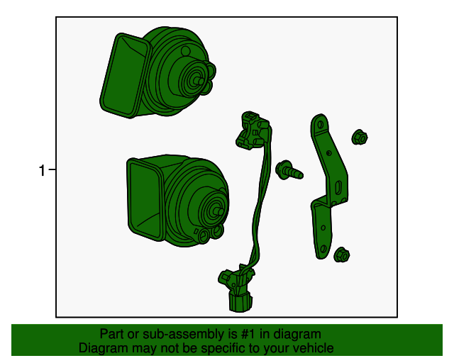 2014-2020 GM Horn 84566359 GM | GMPartsDirect.com