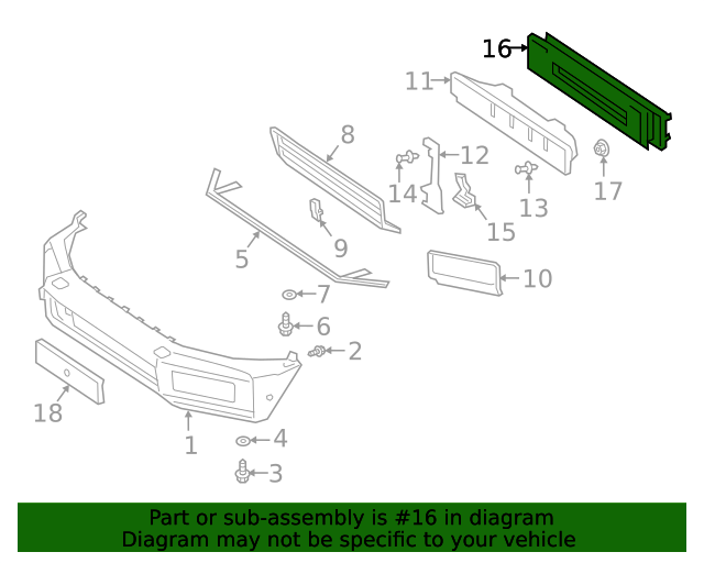 463-880-53-00-64 - Bumper Impact Bar 2019-2023 Mercedes-Benz ...