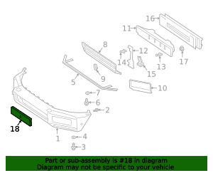 463-885-47-00-7C45 - License Plate Bracket 2019-2024 Mercedes-Benz G ...