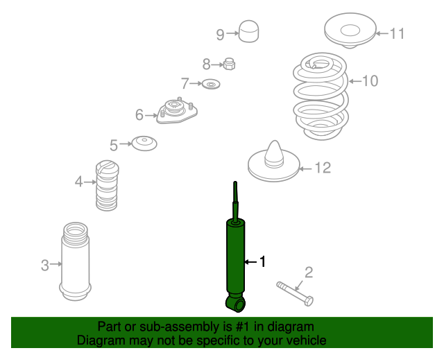 Genuine BMW 33-50-3-451-402 | Shock Absorber | FREE Shipping on Most ...