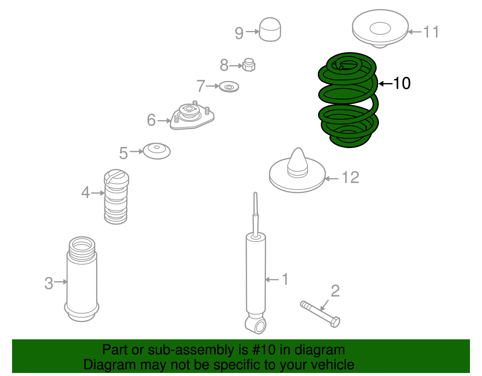 33-53-3-413-183 - Coil Spring - 2004-2010 BMW X3 | BMW Parts Exchange