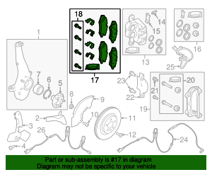 2018-2021 Land Rover Brake Pads Front LR162044 | JaguarParts.com