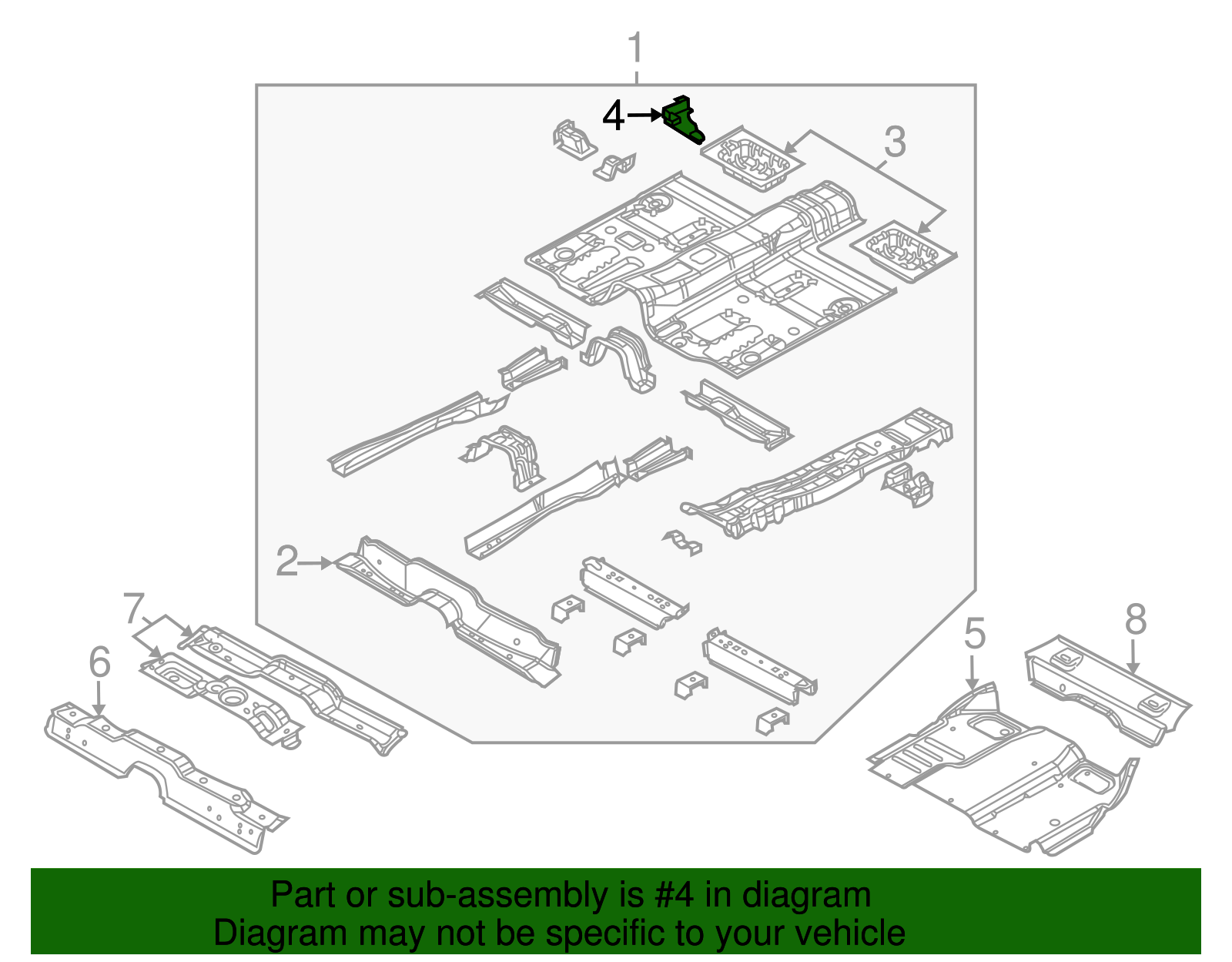 2009-2020 Dodge Journey Pan 05116282AB | Mopar Parts Canada
