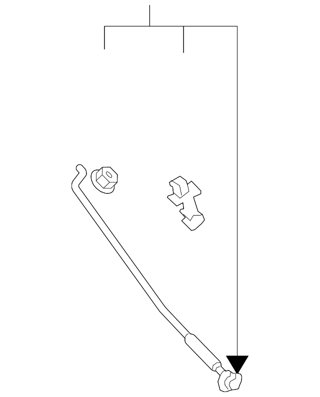 Genuine Toyota Support Rod part# 53440-47031 for 2010-2015 Toyota ...