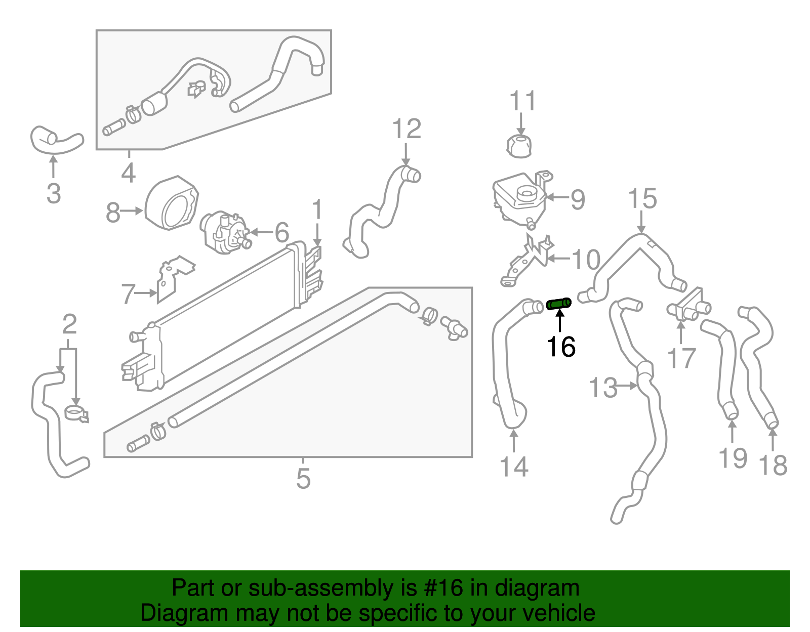 92417-4GA0A - Drive Motor Inverter Radiator Hose Adapter 2014-2018 Infiniti Q50 | AutoNation Parts
