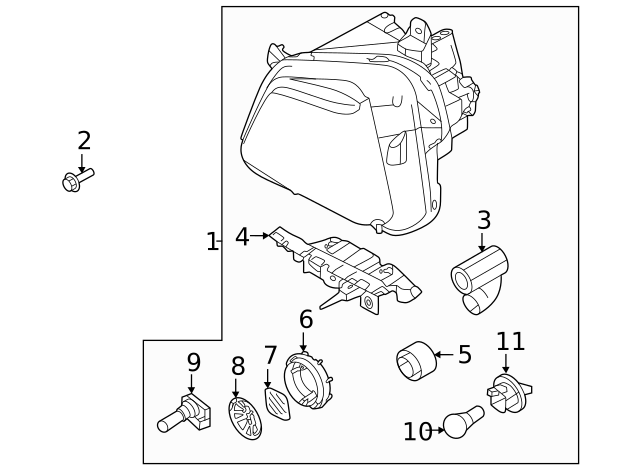 Genuine Composite Assembly for 2022-2023 Hyundai Santa Cruz | Part ...
