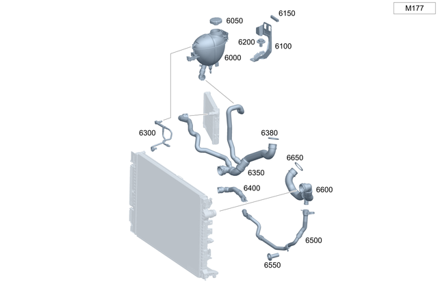 2015-2023 Mercedes-Benz Molded Hose With Armature 205-501-89-82 ...