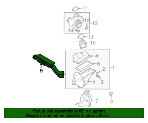 16554-CA000 - Air Inlet Duct - 2003-2007 Nissan Murano | Nissan OEM ...
