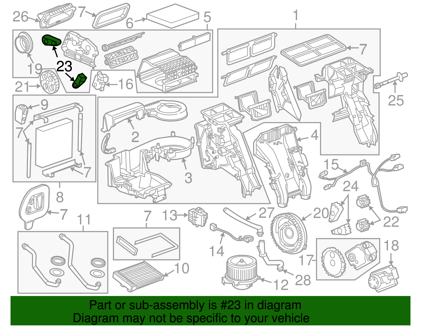 2010-2017 GM Vent Valve Lever 13263335 | OEM GM Parts