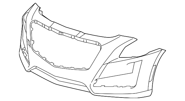 2014-2017 Cadillac CTS Front Upper Bumper Cover 84033409 GM ...