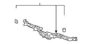 2014-2019 Cadillac CTS Front Bumper Fascia Center Support 84319671 GM ...