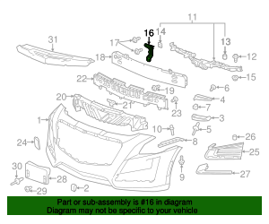 2014-2019 Cadillac CTS Front Bumper Fascia Support Brace 23173013 ...