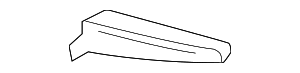 23180174 - Passenger Side Front Bumper Fascia Guide 2014-2019 Cadillac ...