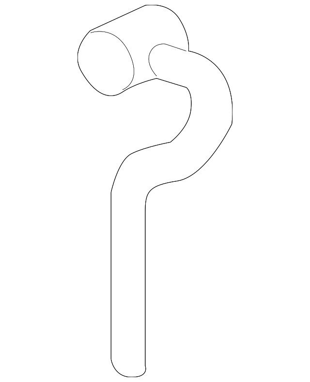 2005-2009 Mopar Upper Hose 55038135AA | TascaParts.com