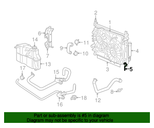 2005-2009 Mopar Upper Hose 55038135AA | TascaParts.com