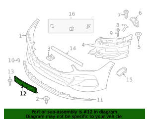2019-2023 BMW License Plate Bracket 51-11-5-A1A-1A5 | AutoNationParts.com