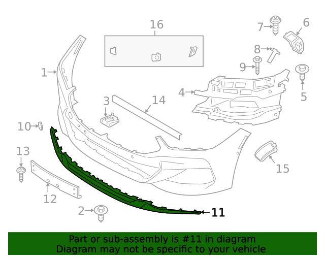 51-11-8-077-058 - Spoiler 2019-2023 BMW | AutoNationParts.com