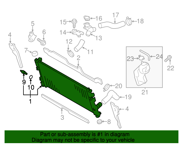 45111CA000 - Radiator Assembly - 2013-2020 Subaru BRZ | World OEM Parts ...