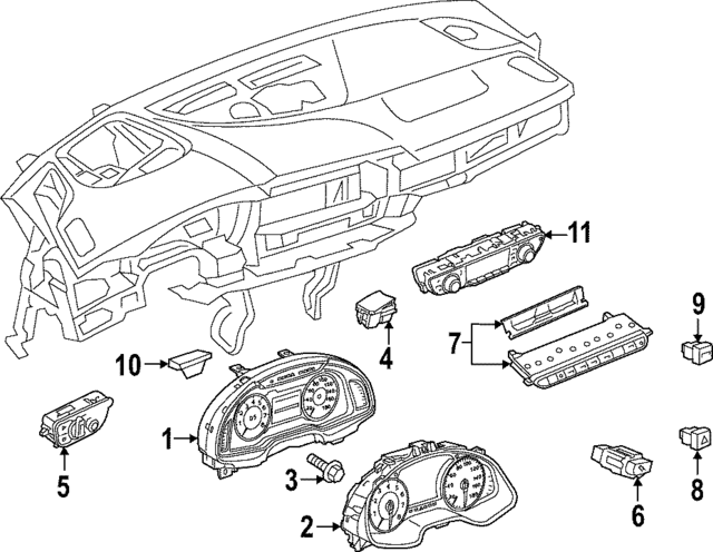 2017 Audi A4 allroad Sunlight Sensor 8W0-907-539-4PK | TascaParts.com