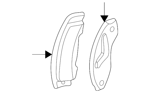 Genuine OEM Ford Part - Pad Front 1U2Z-2V001-TA | Genuine OEM Ford ...