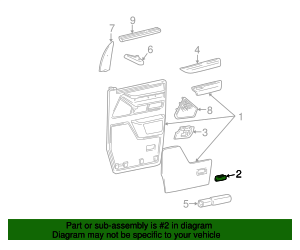 1992-2007 Ford Courtesy Lamp F2UZ-13776-F | TascaParts.com