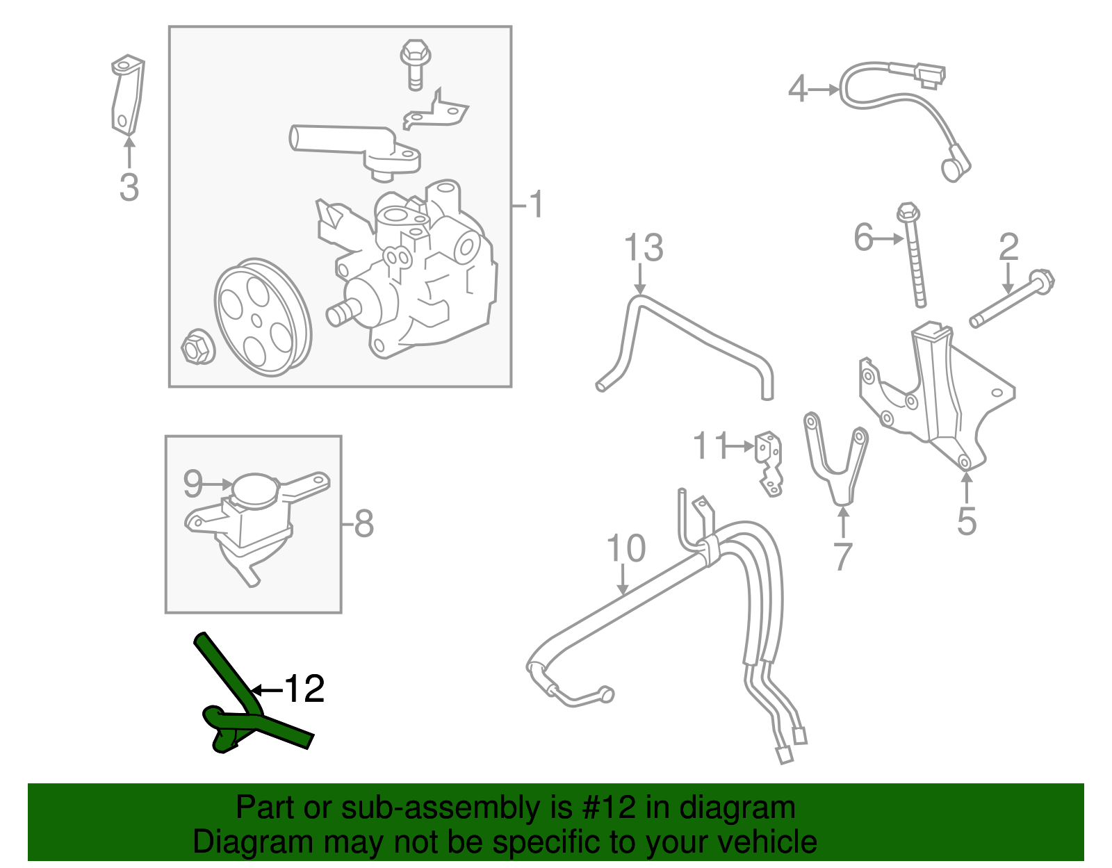 34611AG221 - Suction Hose 2008-2021 Subaru | Subaru Factory Parts Online