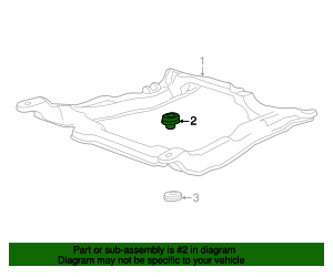 2001-2007 Ford Engine Cradle Bushing 1F2Z-5C148-AA | OEM Parts Online