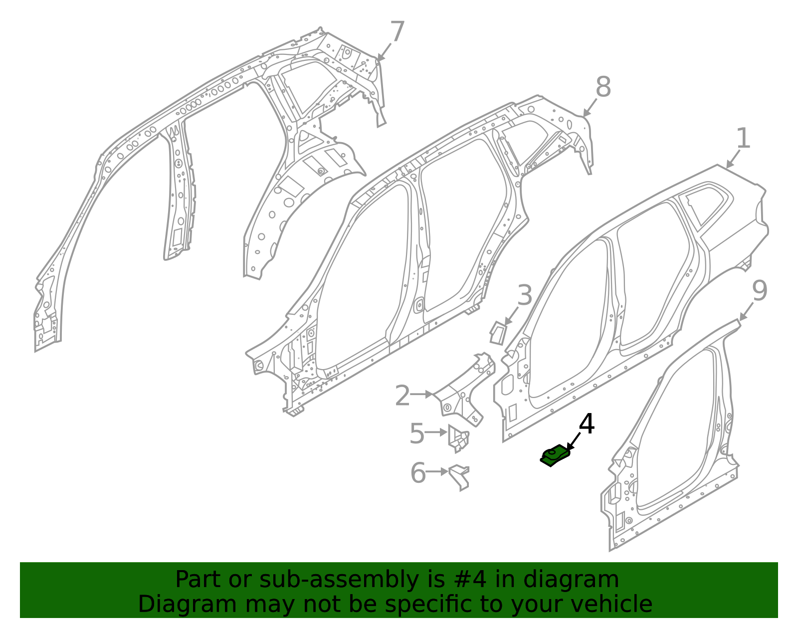 41-00-8-495-533 - Bracket, side panel column A 2017-2025 BMW ...