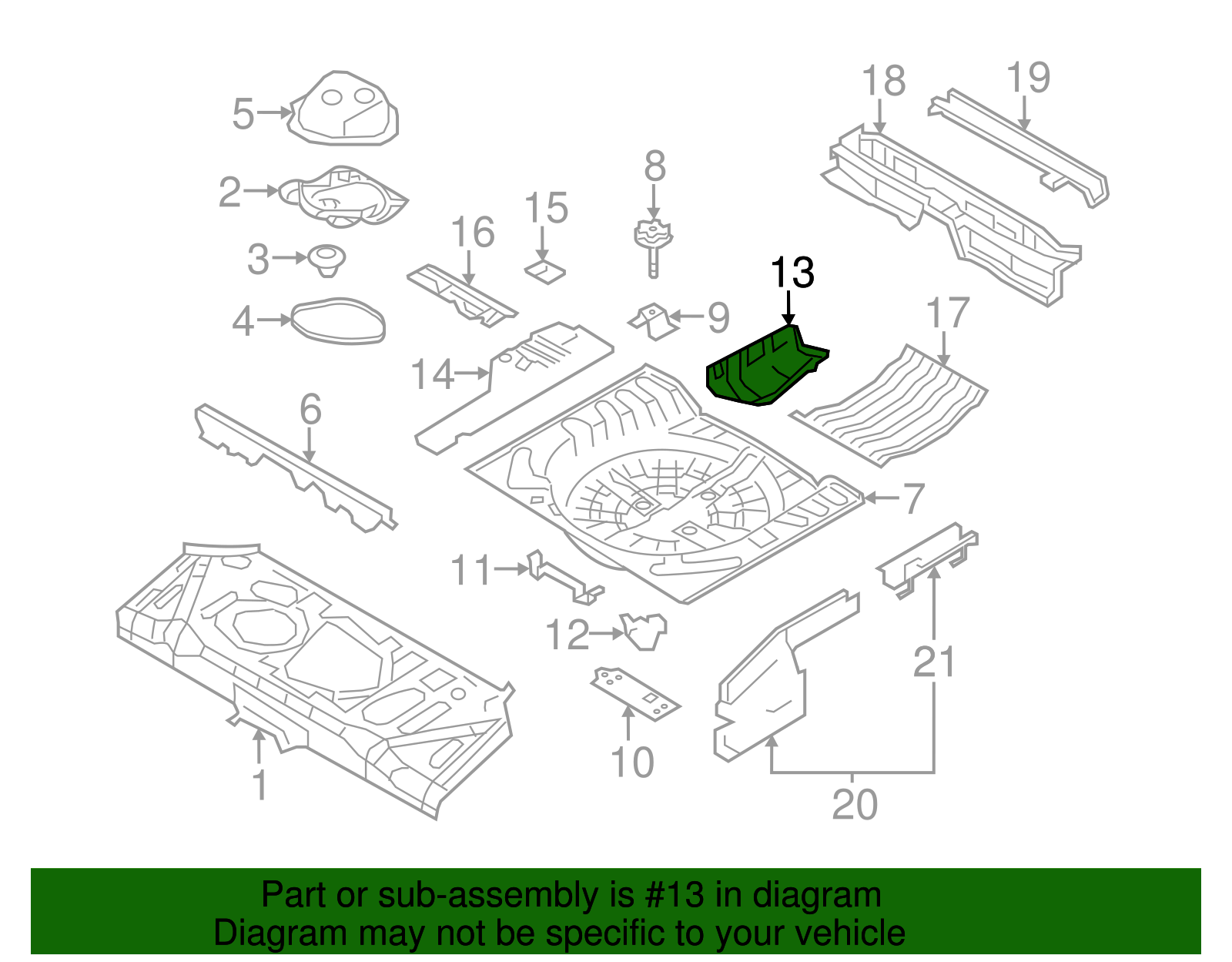 2011-2017 Nissan Juke Mount Bracket 51138-1KA0A | Scott Evans Nissan Parts