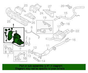 2015 Volkswagen Diesel Particulate Filter (Dpf) 04L-131-606-MX ...
