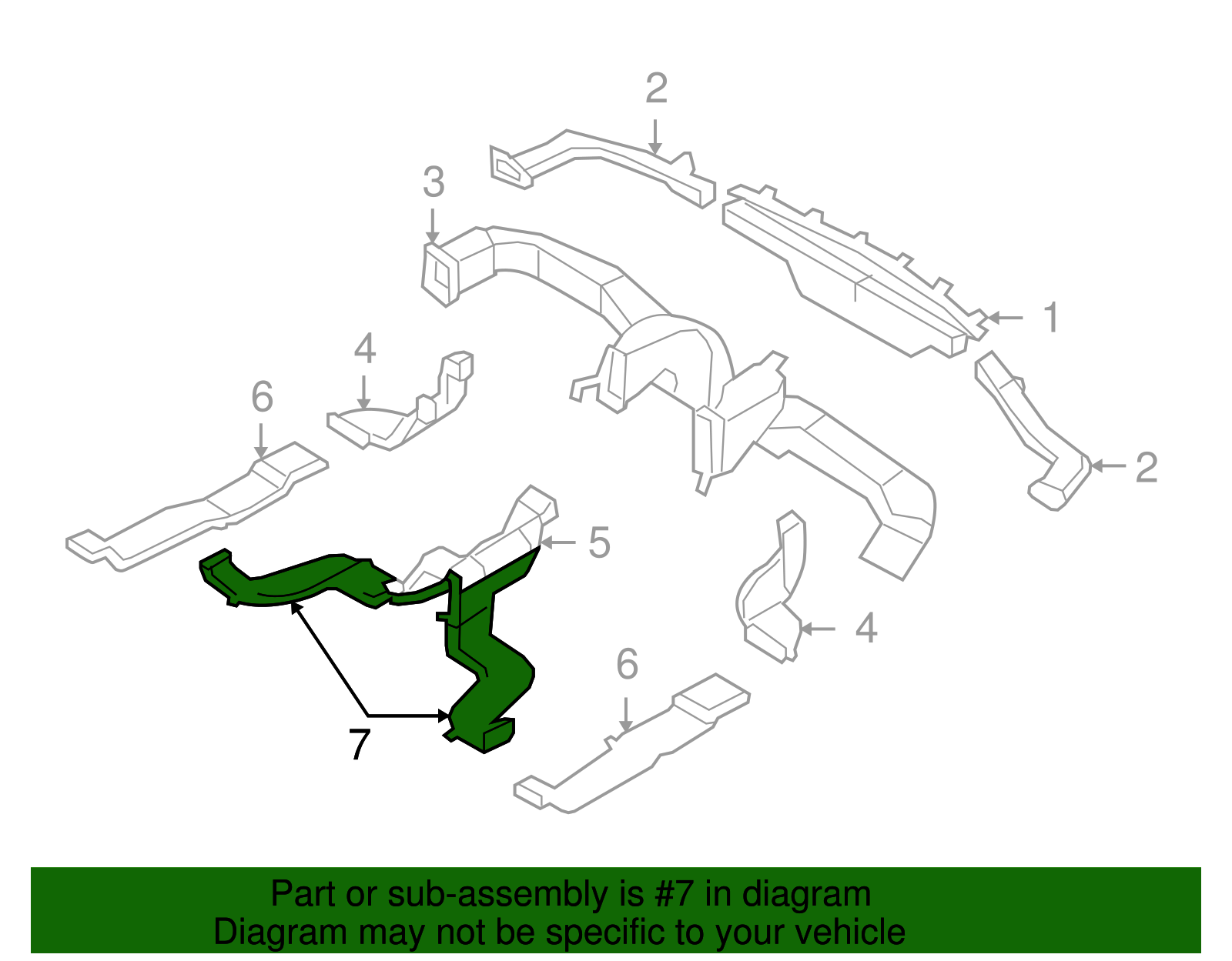 97370-2P000 - High-Quality Instrument Panel Air Duct for 2012 Hyundai ...