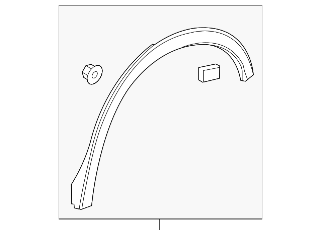 2024-2025 Buick Envision Wheel Opening Molding 26524259 GM ...