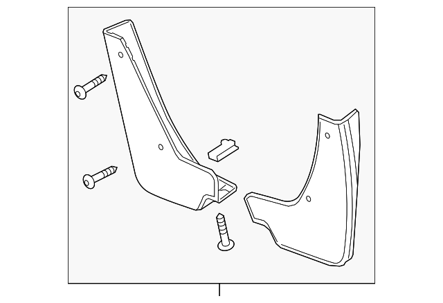 2024-2025 Buick Envision Splash Guards Molded - Rear - Black 26436867 ...